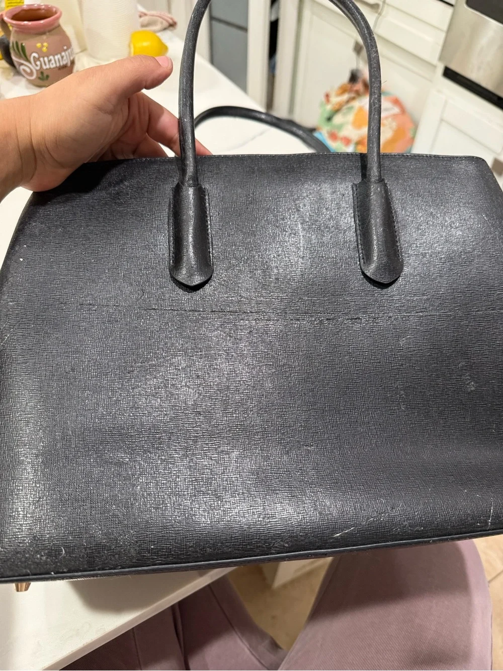 Furla | Bags | Furla Tessa Black Leather Tote | Poshmark